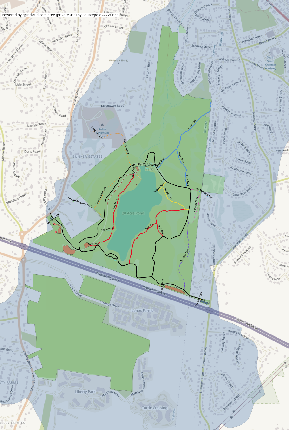 Map - Pond Meadow Park